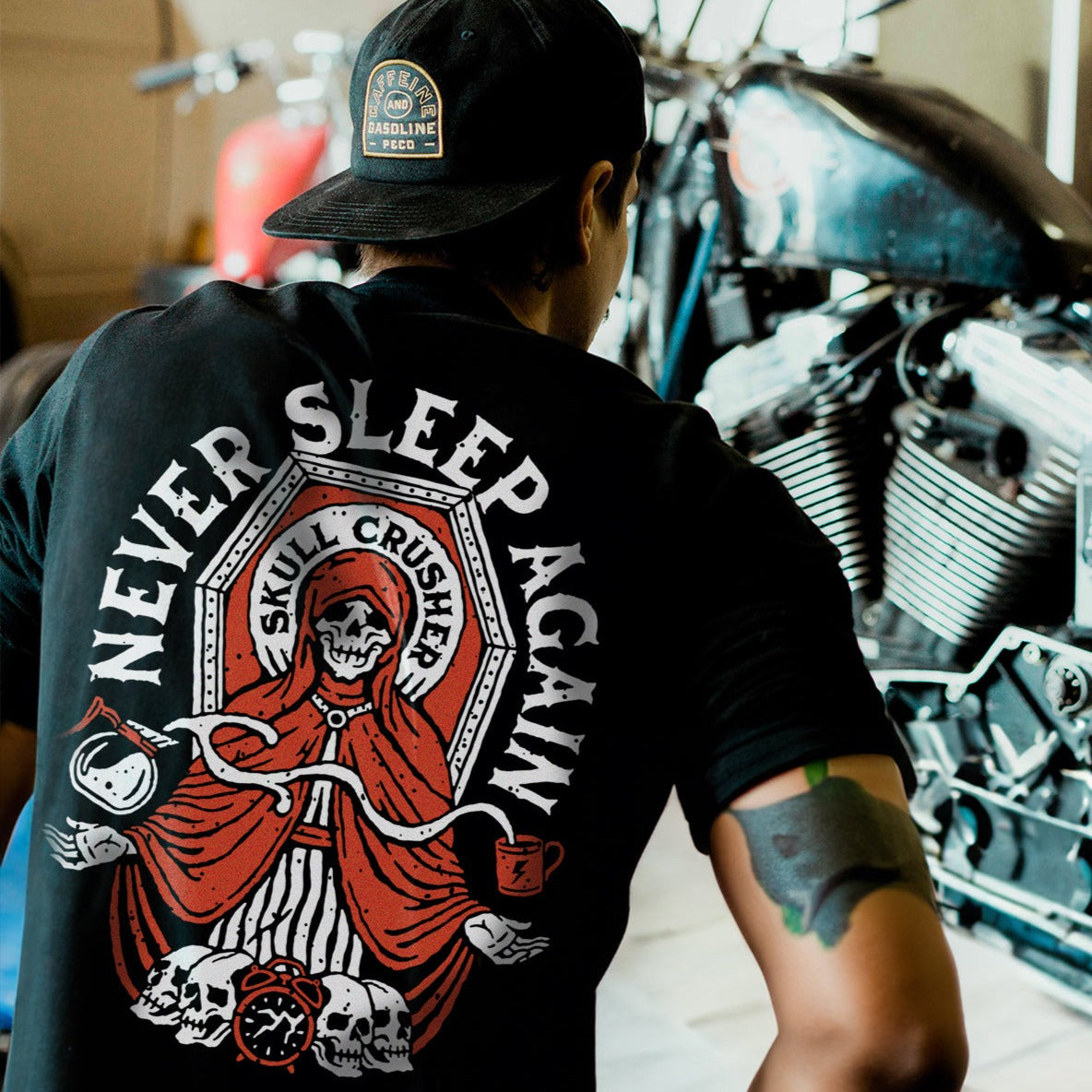 Never Sleep Again - Black T-Shirt