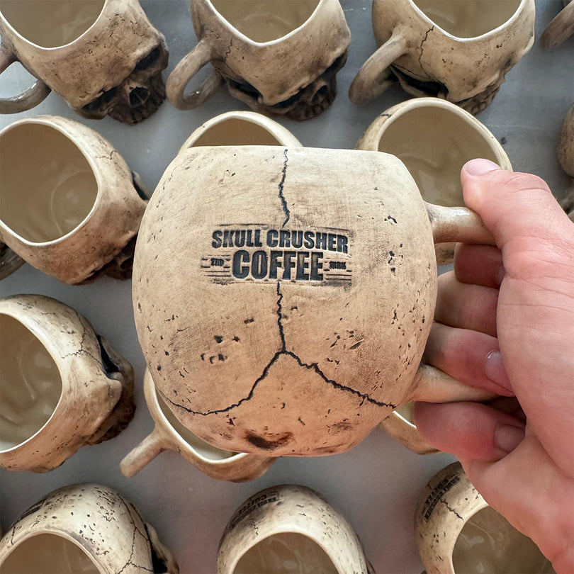 Skull Mug - Bone Edition – Skull Crusher Coffee